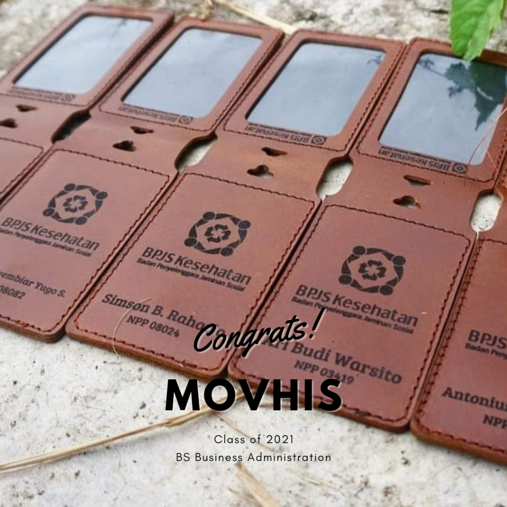 GANTUNGAN Id CARD HOLDER Genuine Leather CUSTOM Own Company NAME ID ...