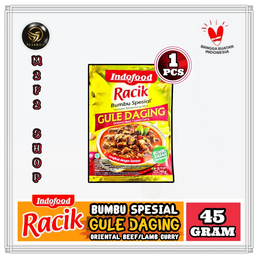 Indofood Racik Special Seasoning Gule Oriental Beef - 45 gr (Dozen ...