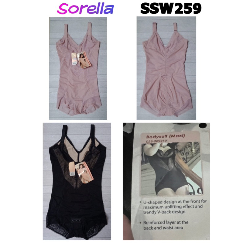 SSW259 bodysuit sorella body contour seamless L XL | Shopee Malaysia