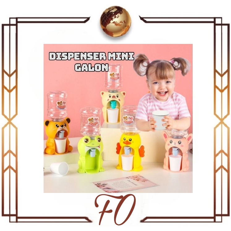 (FO) Children's MINI Gallon Water DISPENSER Cute Character/Children's ...