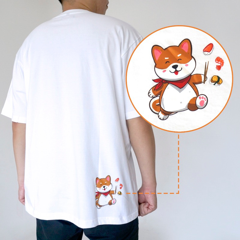 Riyoka - T-shirt Oversized Shiba Cotton Combed 24s Limited Design ...