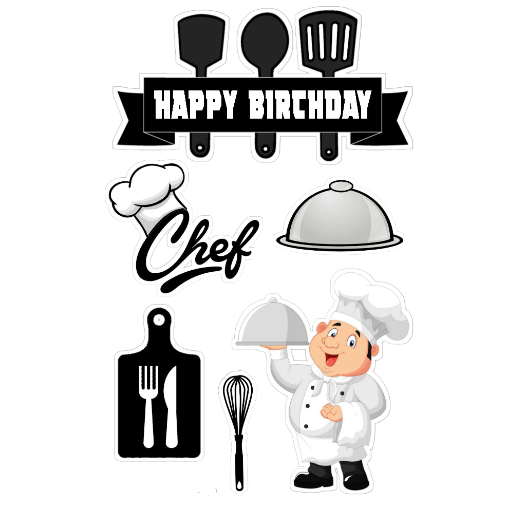 Cake TOPPER CUSTOM Birthday TOPPER Birthday TOPPER Birthday TOPPER/CHEF ...