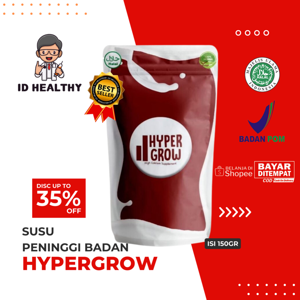 Hyper GROW Nutrient Calsium For Men & Women Ages 11-30 Years 100% ...