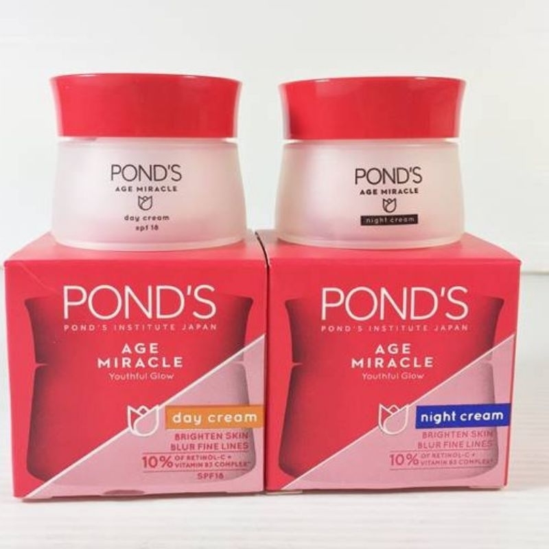 Ponds Age Miracle Day & Night Cream 10gr | Shopee Malaysia