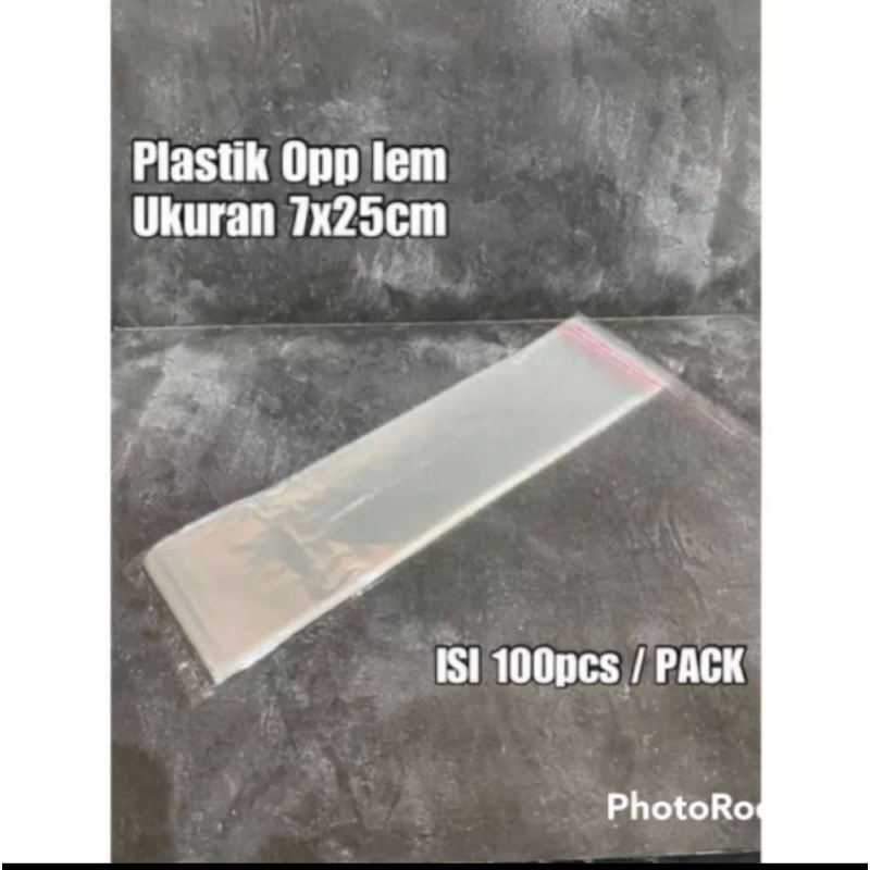 (ISI 100pcs) Opp Plastic Glue 7x25cm/plastic Packaging Glue Cutlery ...