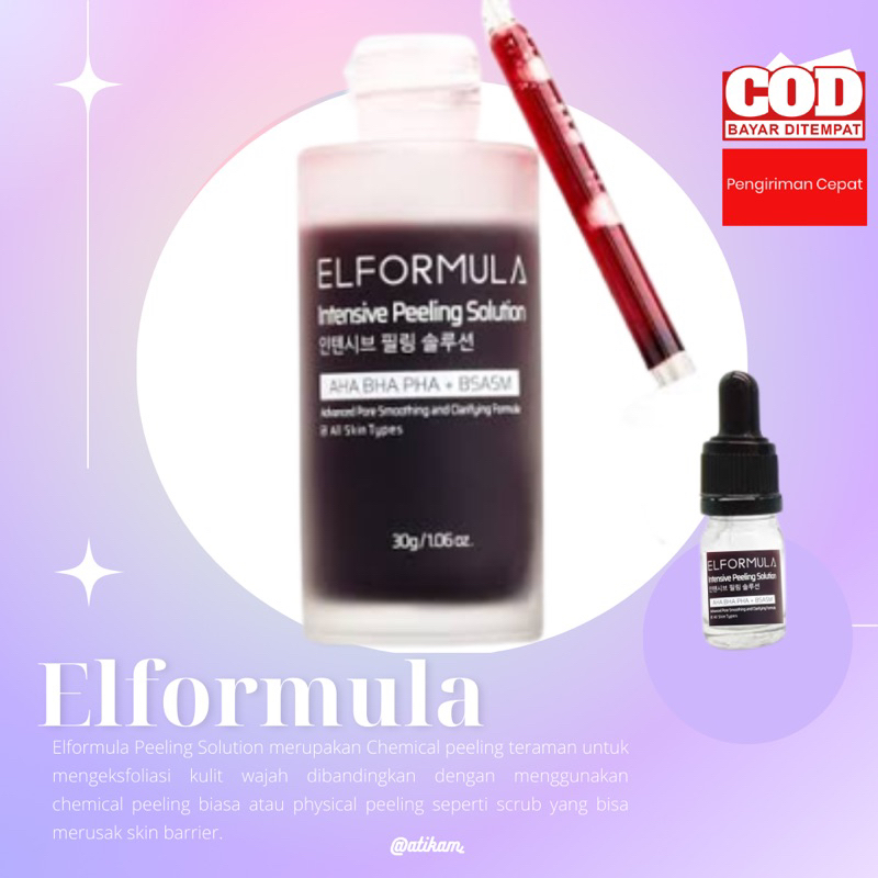 Ready] Elformula Peeling Solution Share in Jar Pipette 3ml/5ml | Shopee ...