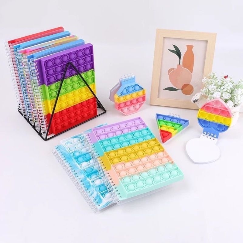 Pop it Notebook / Pop it toy cover Notebook | Shopee Malaysia