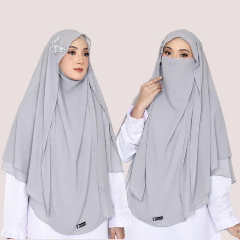 Khimar NIQAB INSTANT HIJAB- MARIPOSA (BUTTERFLY) | Shopee Malaysia