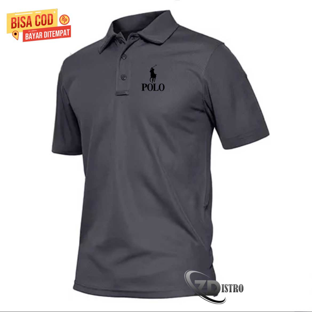Zalfa Distro Polo Distro Shirt Collar Logo Polo Text Black Polo Shirt ...