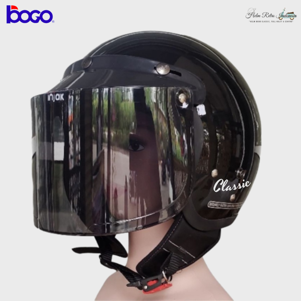 Bogo classic helmet for adults, full neck, plain classic lines. bogo ...