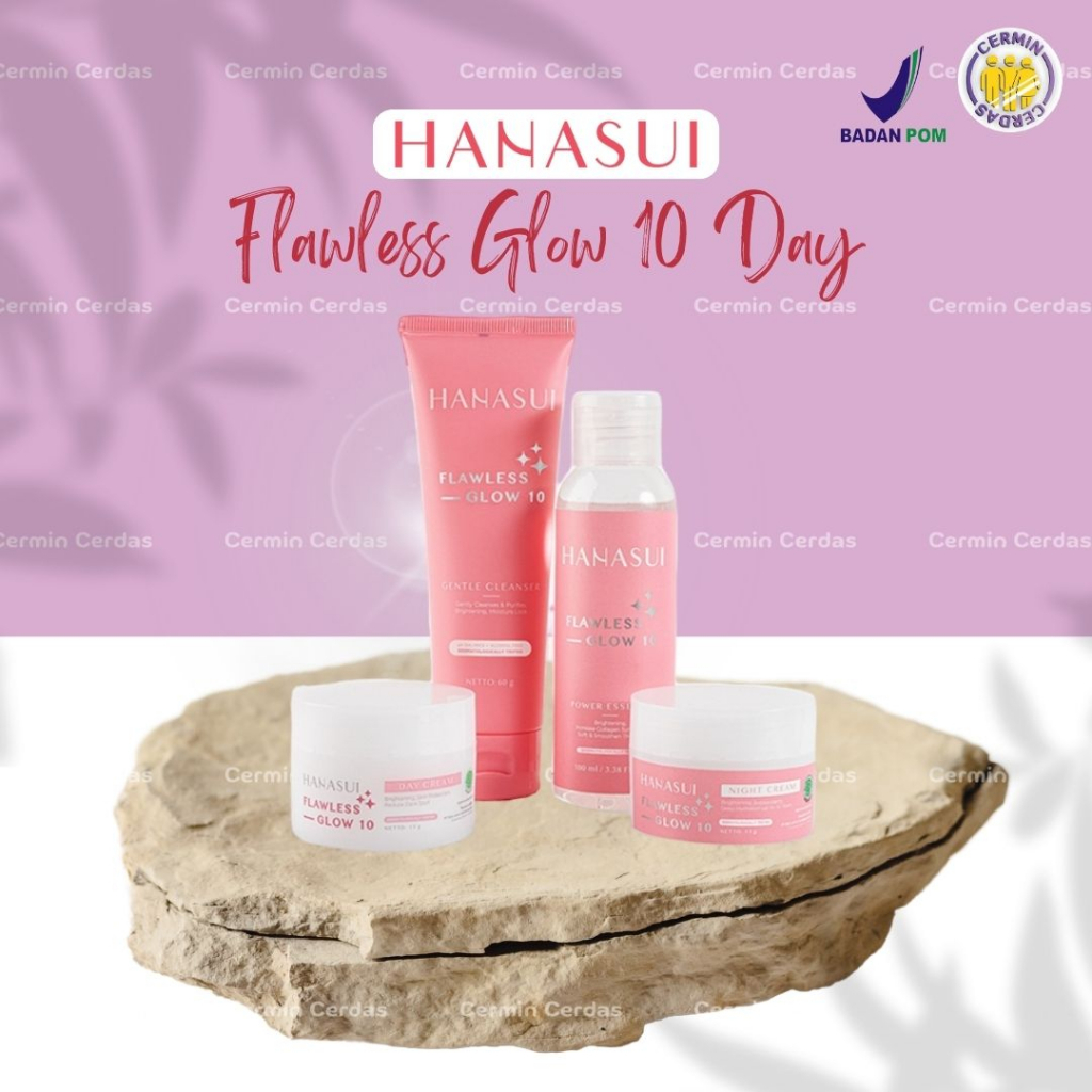 Hanasui [] Flawless Glow 10day Night Cream Power Essence Cleanser ...