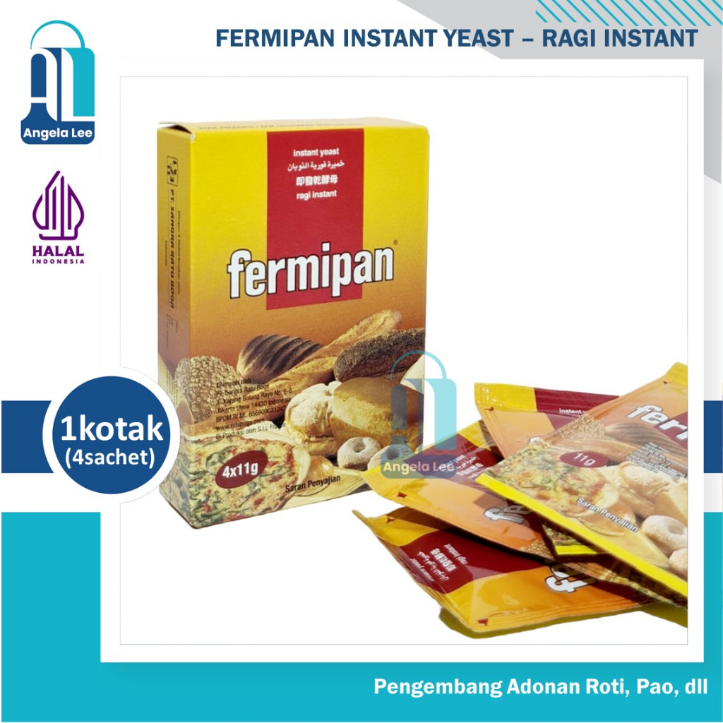 Fermipan Yeast Instant Yeast Yeast 4x11g baking Bread Ingredients ...