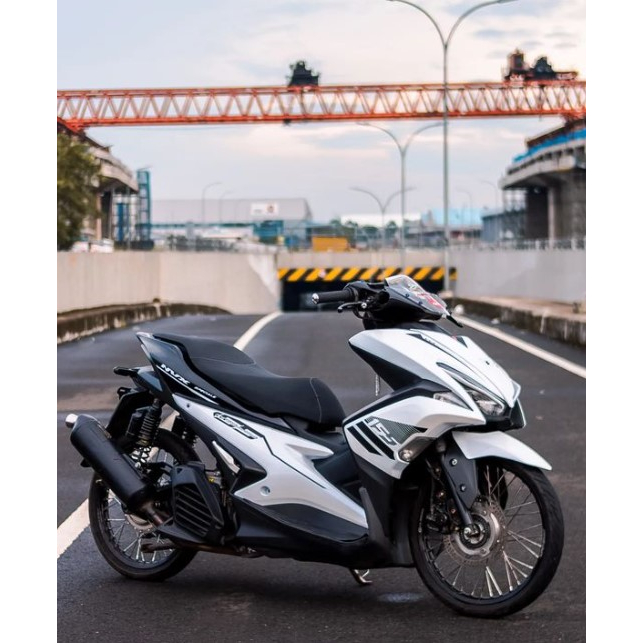 Striping STICKER AEROX NVX 155 TRANSPARENT MIX SIMPLE BLACK&WHITE ...