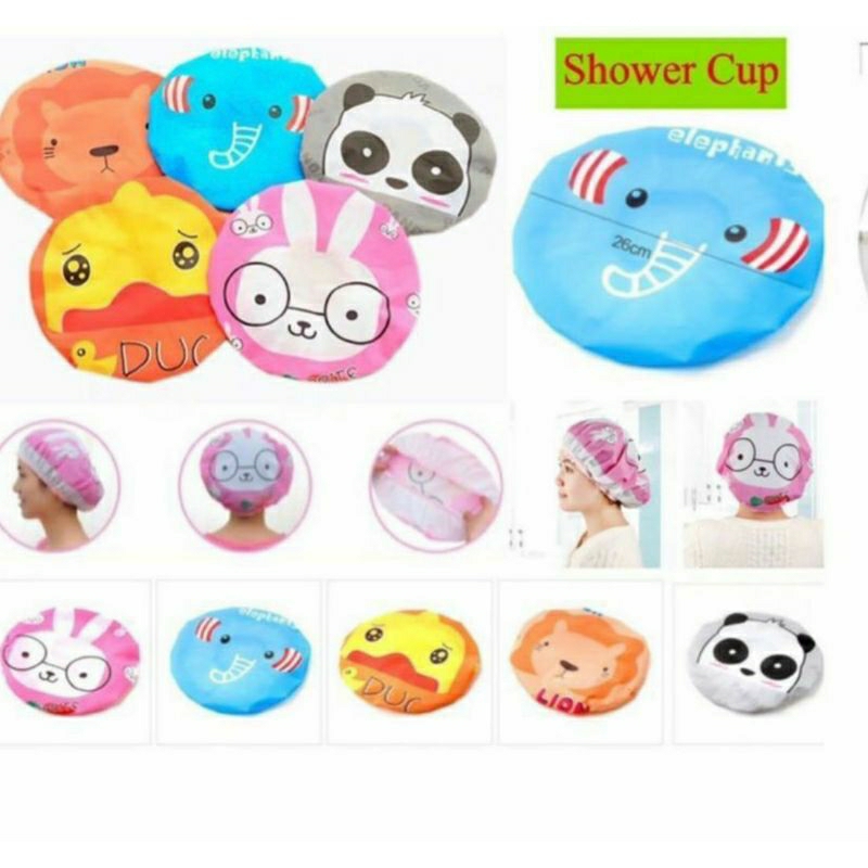 Character SHOWER CAP/CARTOON SHOWER CAP | Shopee Malaysia