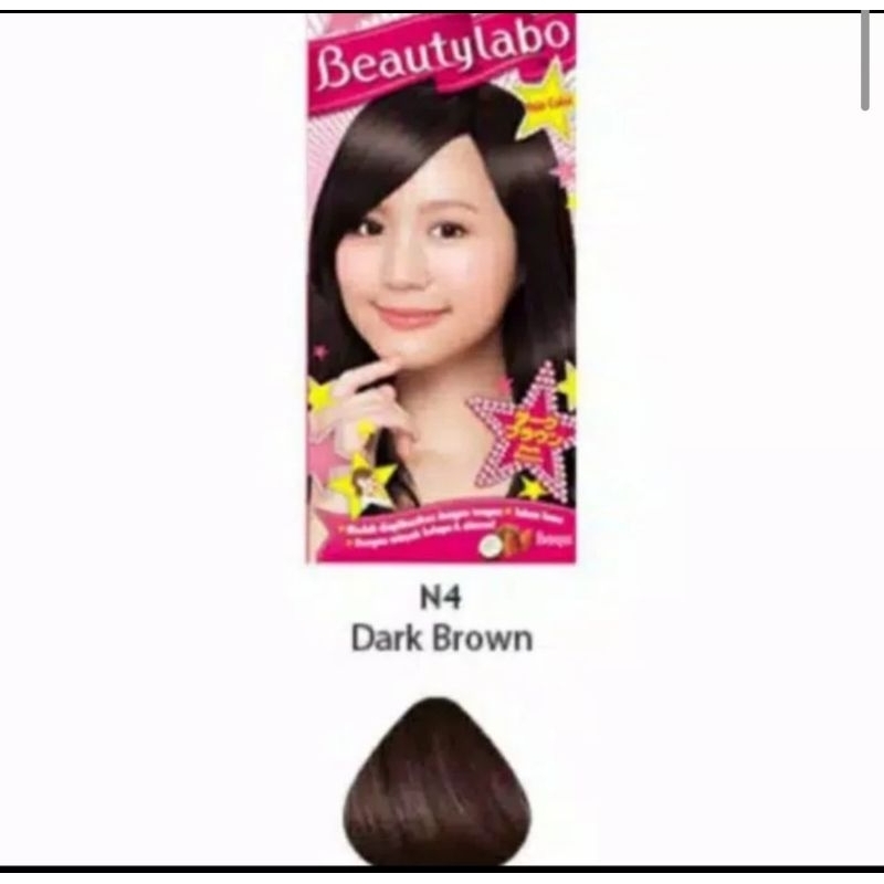 Beautylabo Hair Color Hoyu DARK BROWN N4-25 gr Beauty Labo Japan ...