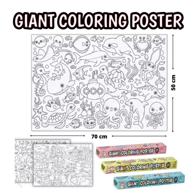 Jumbo Coloring Sheet / Children's Activities - Giant Coloring Poster ...