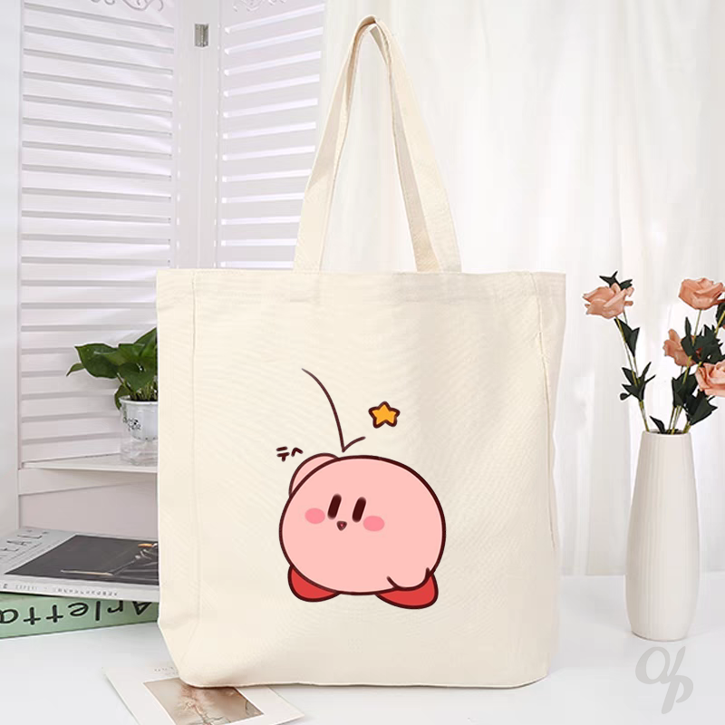Tote Bag Canvas Motif Kirby Antem/totebag Shopping Bag | Shopee Malaysia