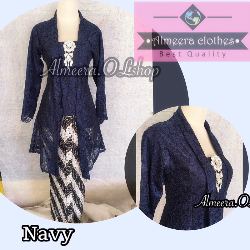 Kubaru long brocade kebaya with lining, modern kebaya, graduation ...