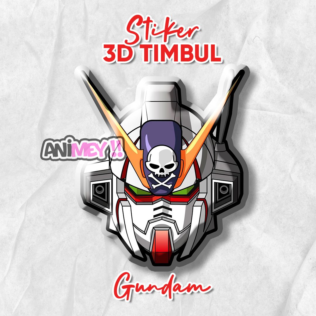 Gundam Embossed 3D Emblem Sticker/Resin Anime Sticker | Shopee Malaysia