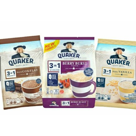 Quaker 3 in 1/Instant Drink Oat Cereal Assorted Flavors Contents 8's ...