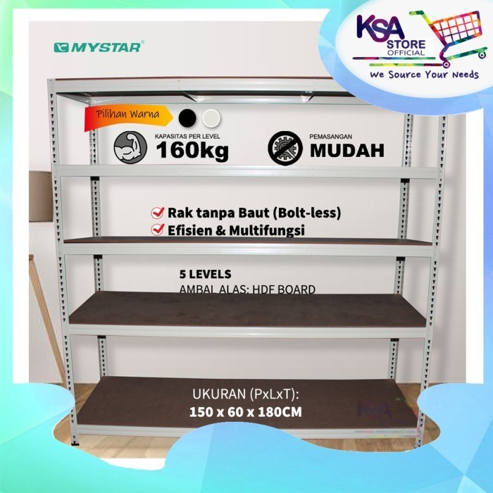 Mystar Custom Ambal MDF Boltless Stacking Rack - 4 Levels | Shopee Malaysia