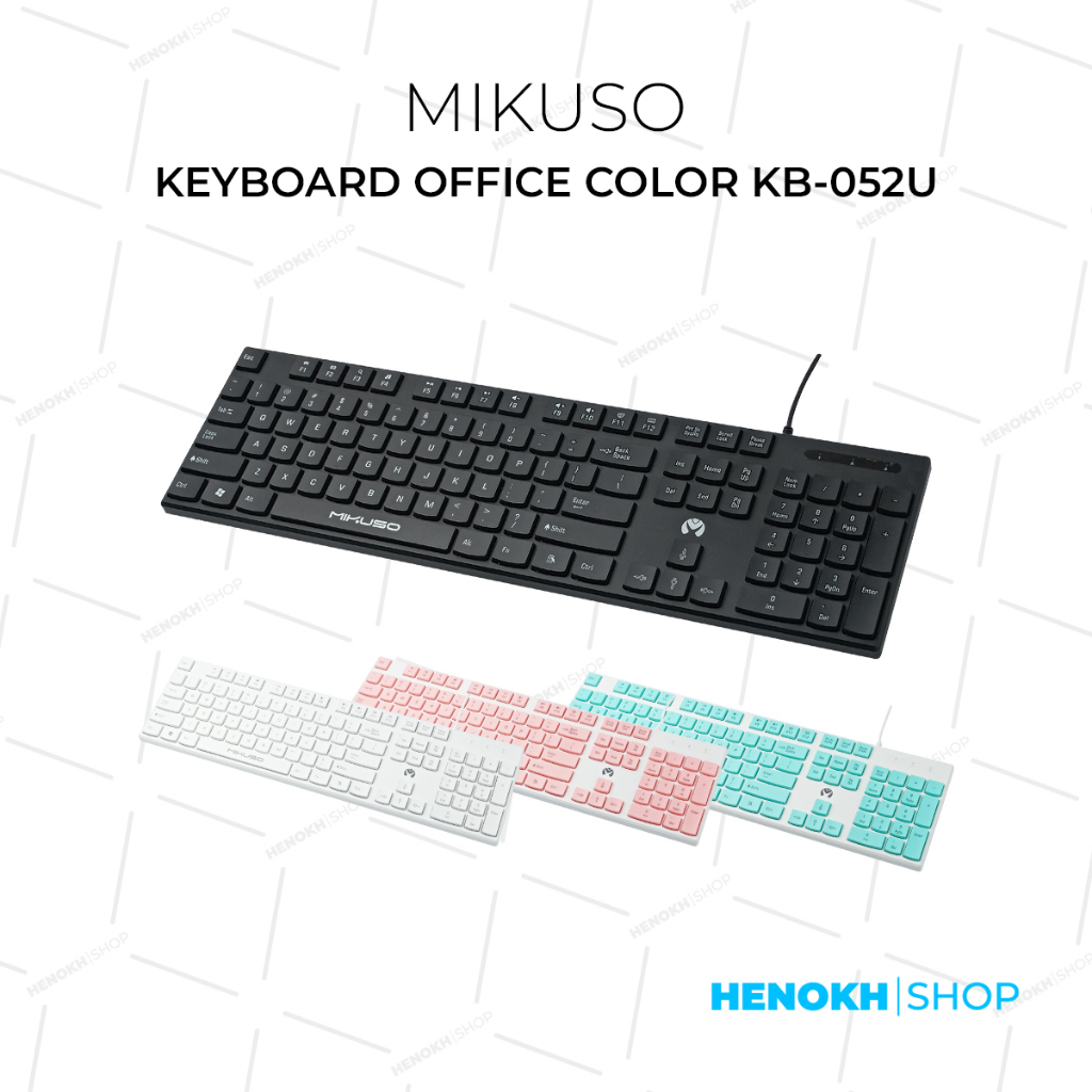 Mikuso KB-052U USB Office Keyboard/Business Office Color Keyboard 104 ...