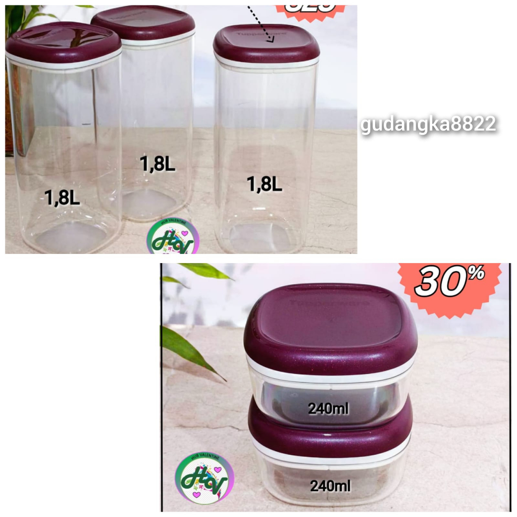 Crystal canister 240ml, 780ml, 1,3L ORI | Shopee Malaysia