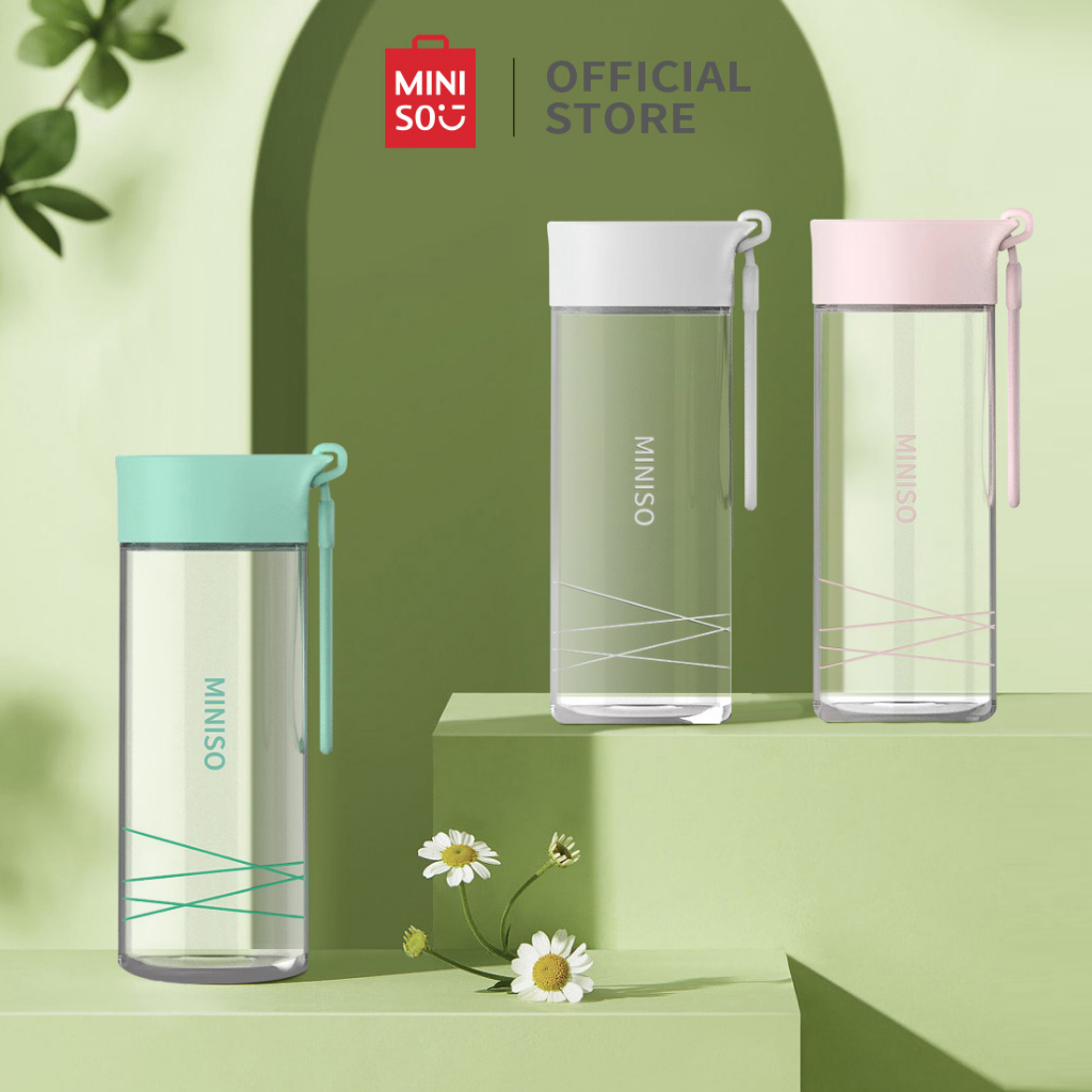 Miniso Drinking Bottle 300ml High Borosilicate Glass Bottle with ...