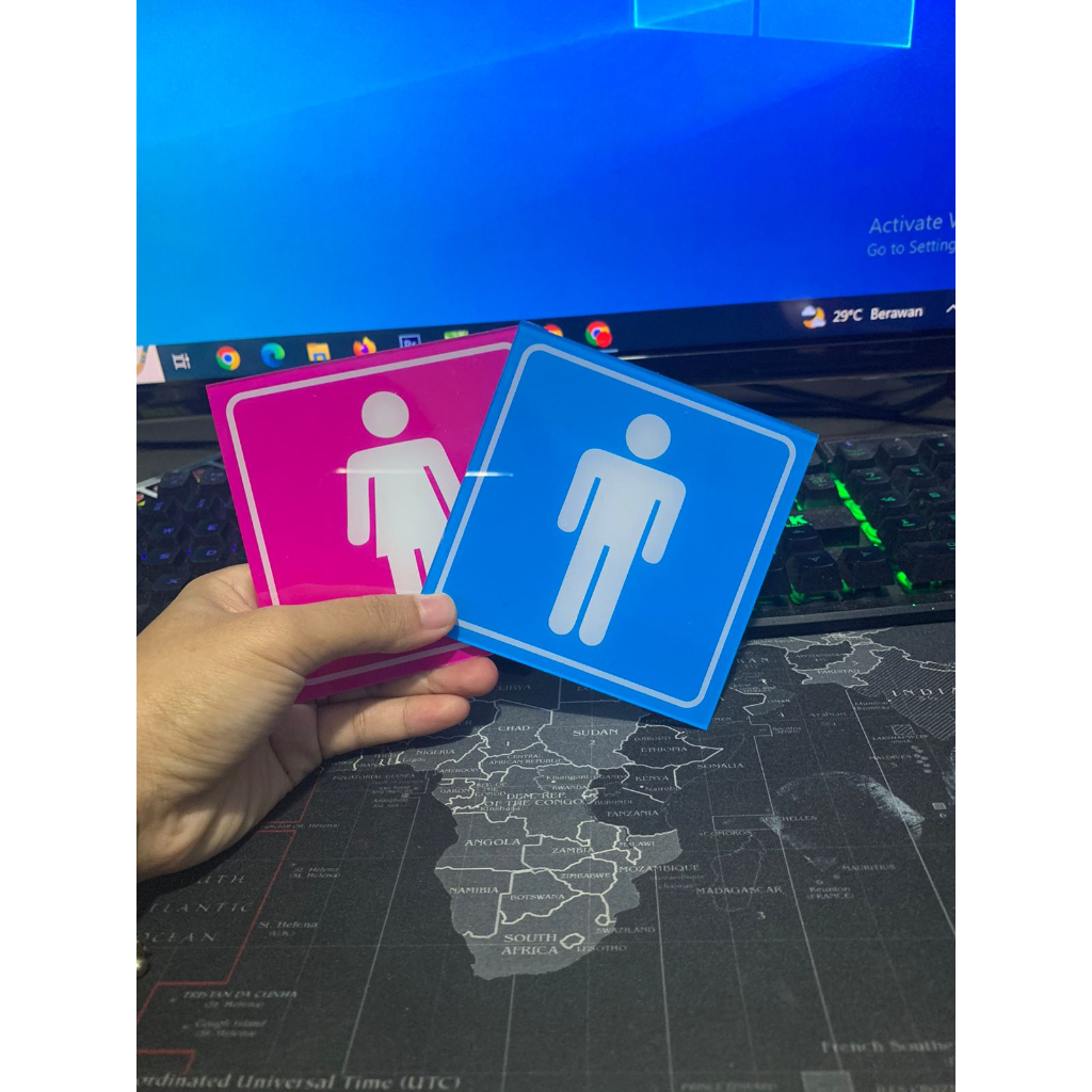 Toilet Acrylic Sign women (women) and Men(Men) | Shopee Malaysia