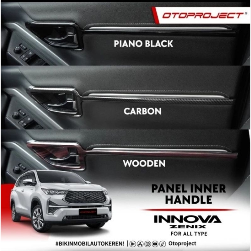 Otoproject Innova Zenix Inner Door Handle Cover Panel | Shopee Malaysia