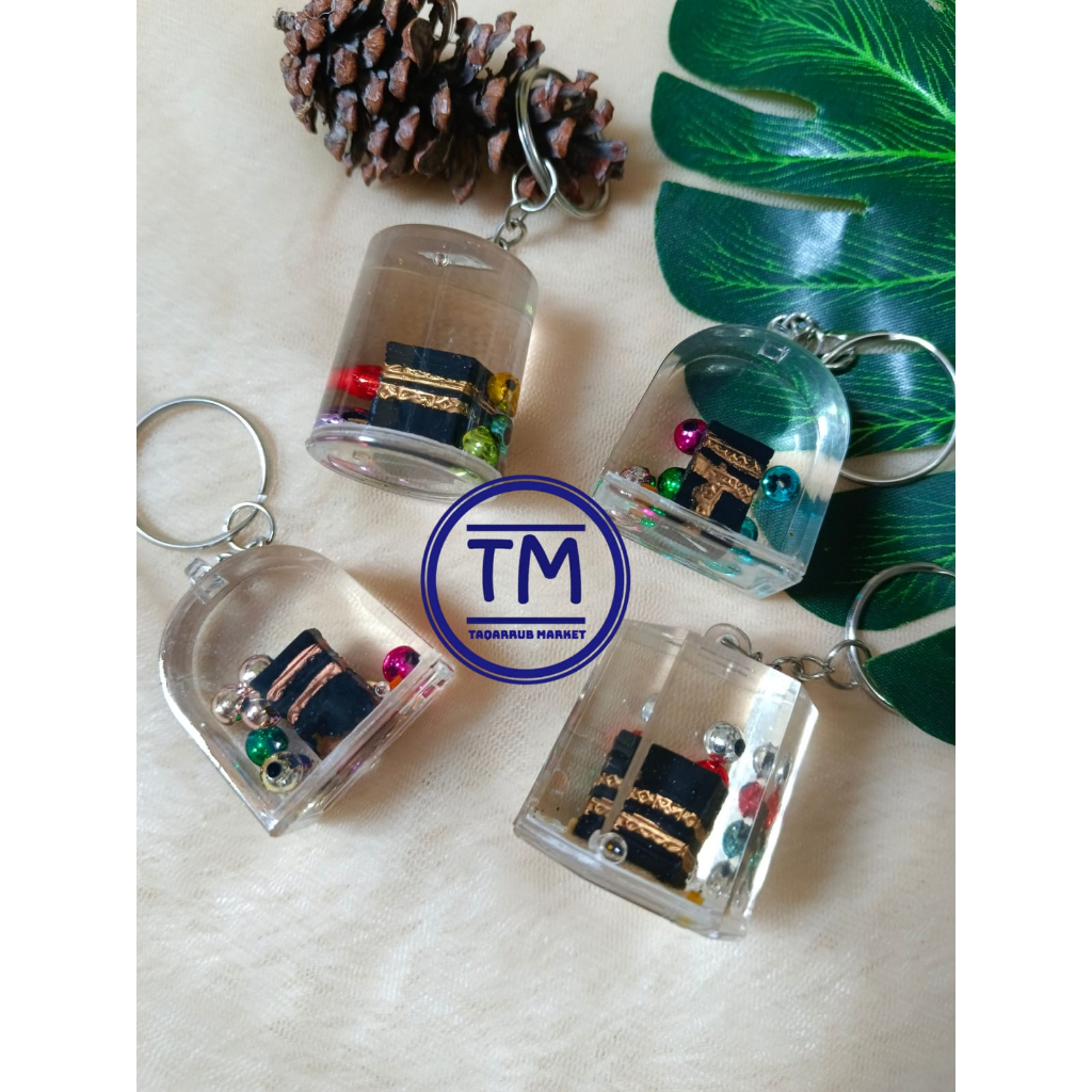 GANTUNGAN (NEW) ACRYLIC Kaaba Keychain Crystal Kaaba Keychain Hajj ...