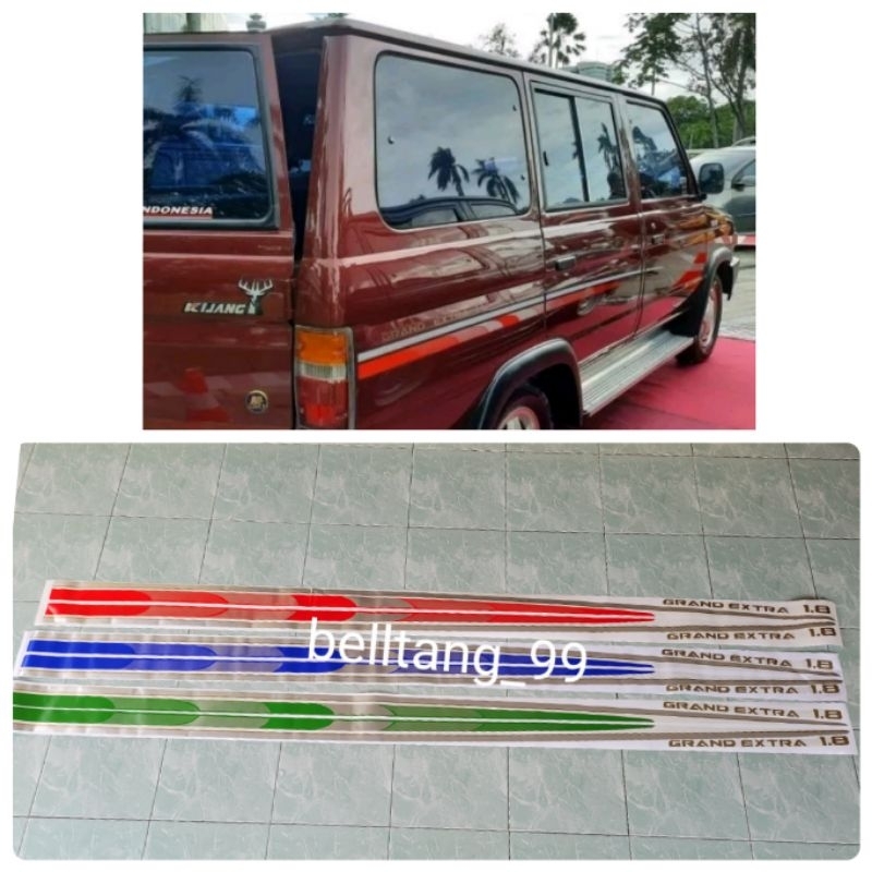 Sticker sticker kijang grand extra 1.8/sticker toyota kijang grand ...