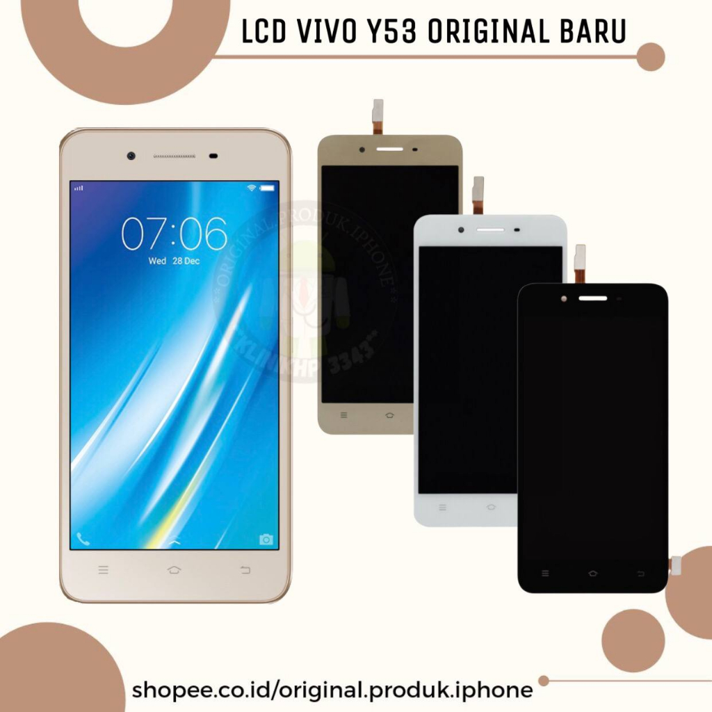 Vivo Y53 ORIGINAL FULLSET NEW LCD TOUCHSCREEN | Shopee Malaysia