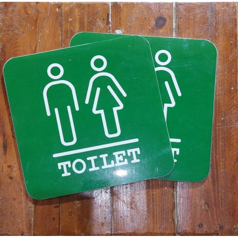 20cm X 20CM Acrylic TOILET Sign Board | Shopee Malaysia
