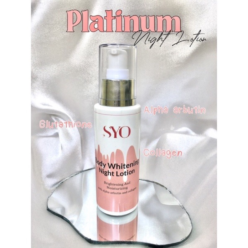 Suyo WHITENING NIGHT LOTION PLATINUM | Shopee Malaysia