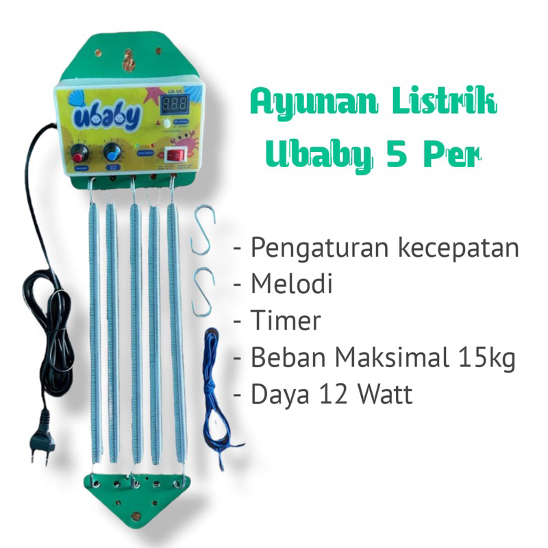 MESIN 3 DAYS | Ubaby Automatic Electric Baby Swing Machine | Shopee ...