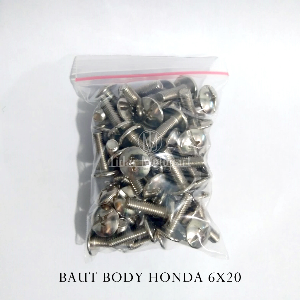 1 Pack of Honda 6x20 Body Bolts / Honda Body Bolts / Bolts for All ...