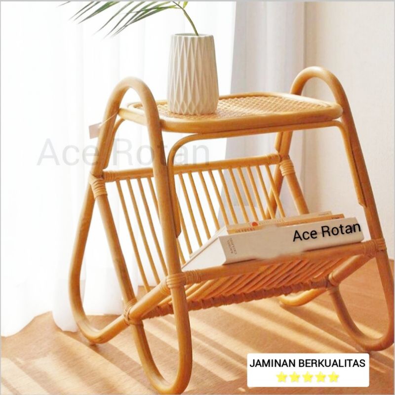 Premium EXPORT Coffee TABLE RATTAN Book WEBBING AESTHETIC/TABLE ...