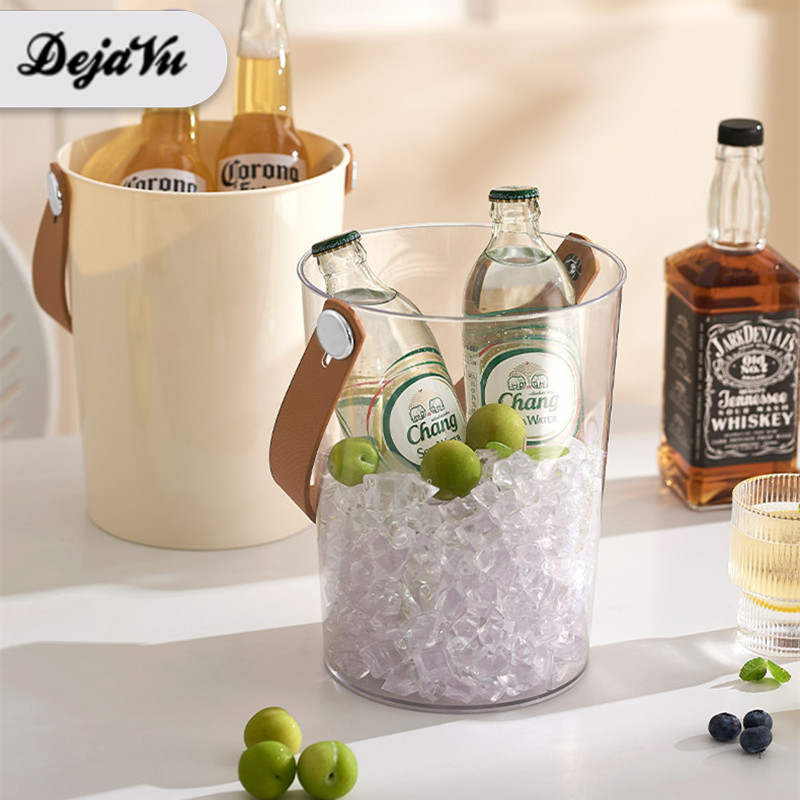 PUTIH Dejavu Beer Bucket Transparent White Aesthetic Bucket Beer Bottle ...