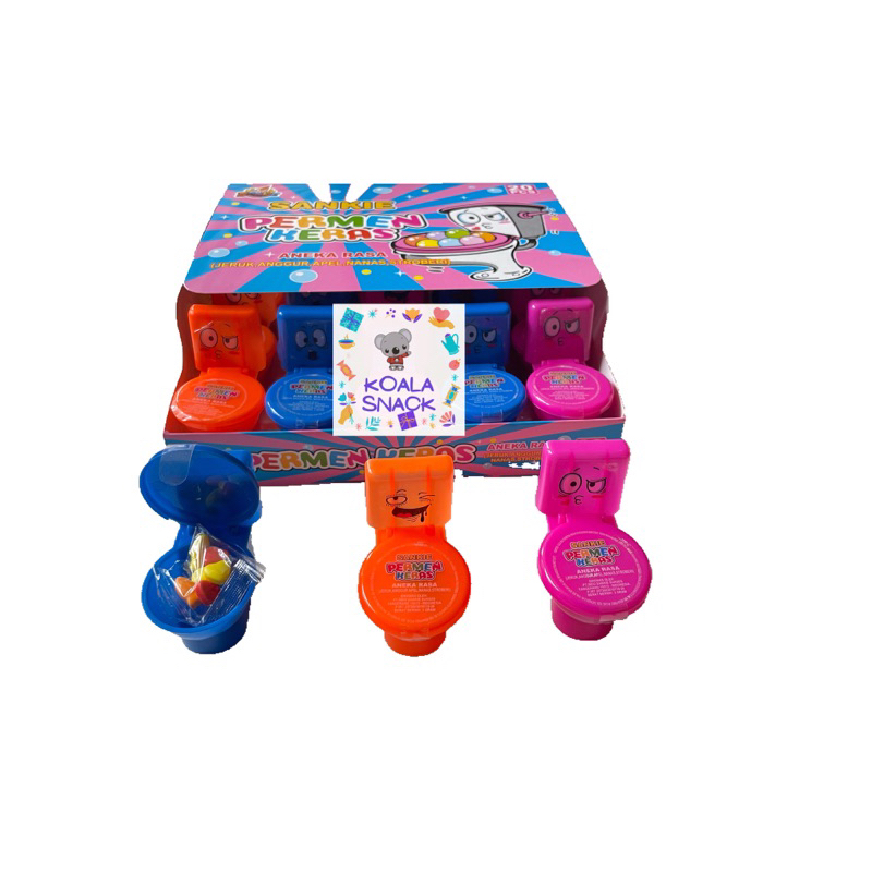 Toilet toilet candy pack contains 20 hard candy | Shopee Malaysia