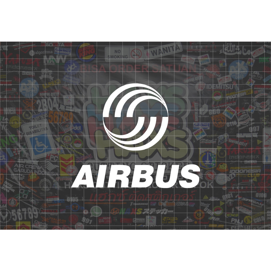 Airbus Cutting Sticker Size 10 Cm for V2 Motorcycles | Shopee Malaysia