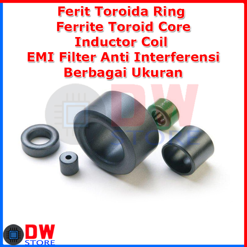 Ferrite Ring Toroida Ferrite Toroid Core Inductor Coil EMI Filter Many ...