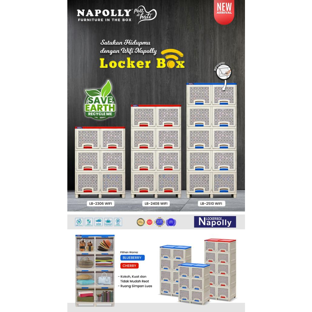 Napolly Plastic Cabinet LOCKER BOX/Multipurpose TV Table Plastic ...