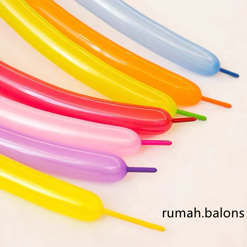 (100pcs) Doff Twist / Strip / Worm / Long balloons birthday balloons ...