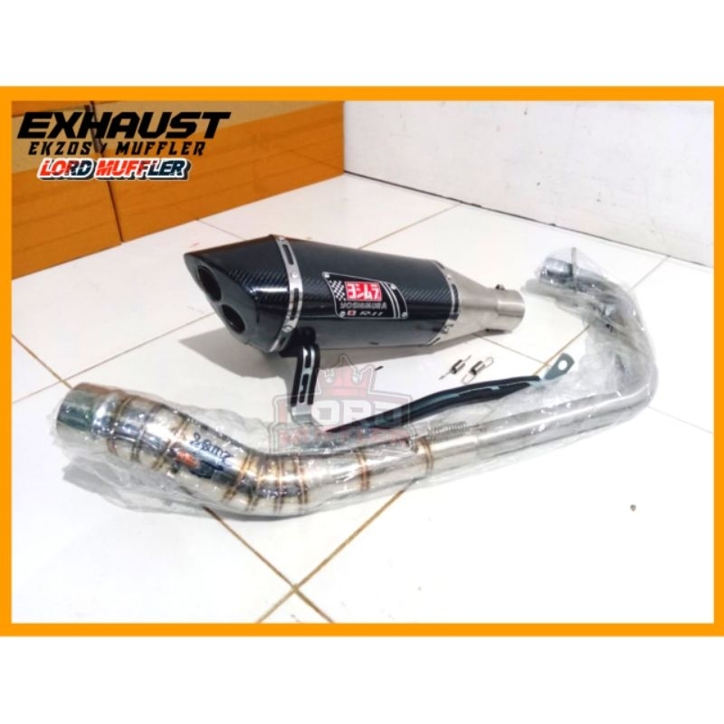 Ekzos YOSHIMURA R11 BLACK PNP LC135, Y15ZR, RS150, RS150R, RS150 ...