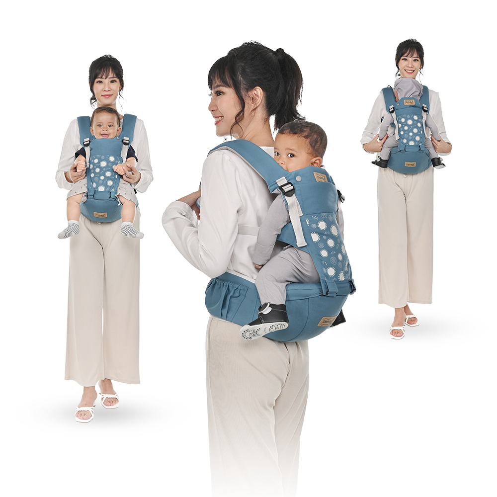 Dialogue Baby Hipseat Baby Carrier/Front Sling/7 In 1 Adjustable Panel ...