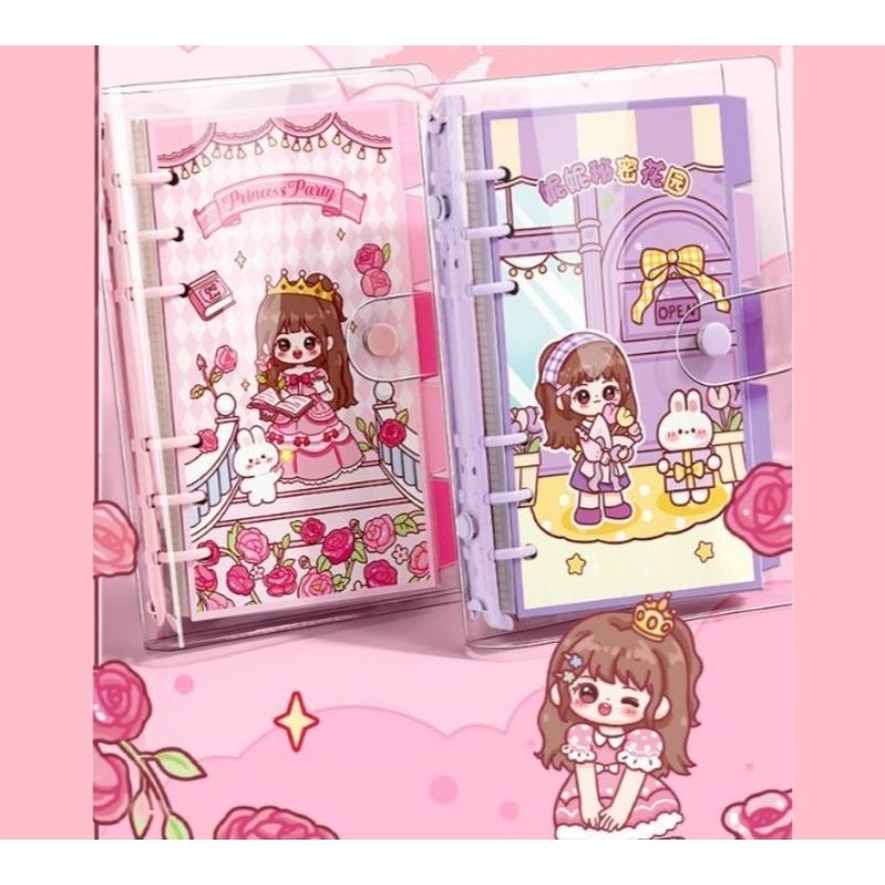 Complete Set of A6 binder with border paper / A6 PVC binder | Shopee ...