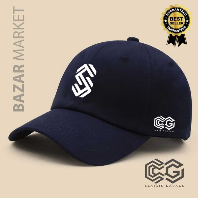 HITAM Black Baseball Cap Initial Monogram Name Letter Distro Premium ...