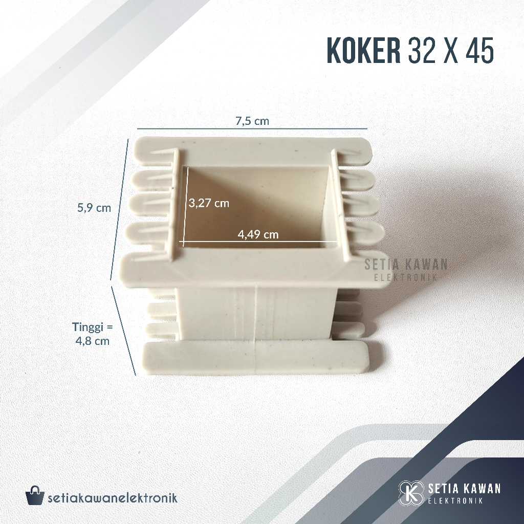 PUTIH 32x45 Box Transformer Koker / Bobbin Bobbin Cool Plate Iron ...