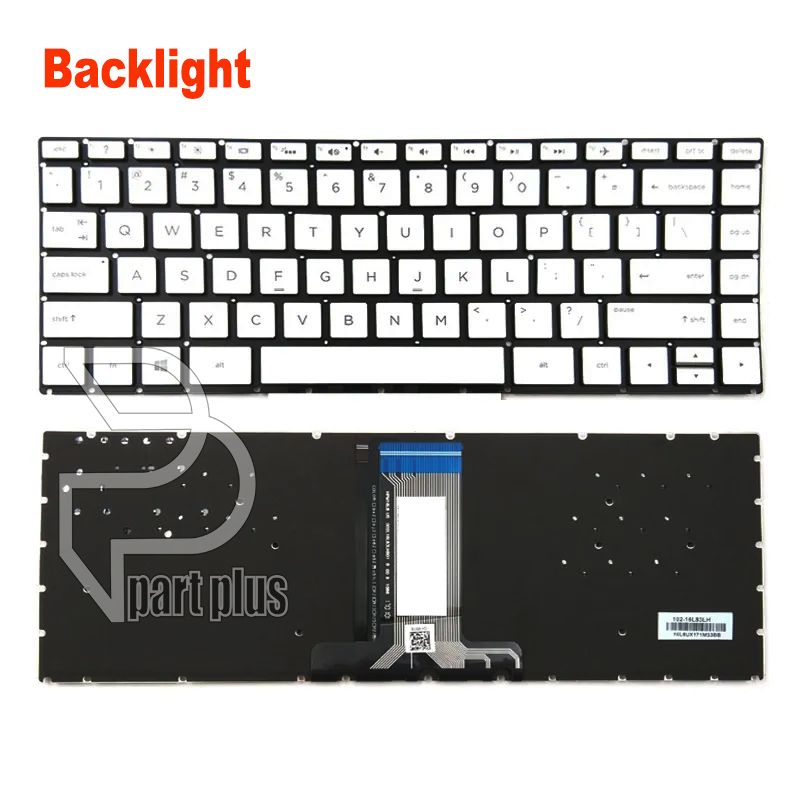 HP Pavilion Laptop Keyboard 14s-cf 14s-dk 14-df 14-dk 14-dg backlight ...